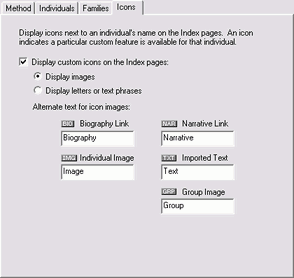 Icons Tab